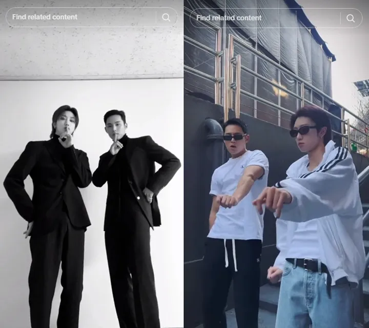 Mingyu dan The8 SEVENTEEN Dandan Ala Paspampers saat Dance TikTok