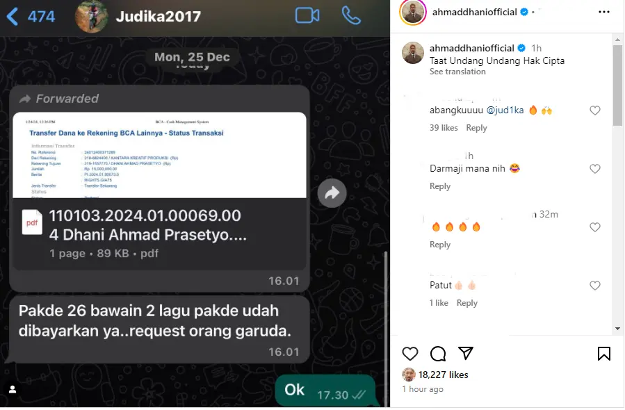 Ahmad Dhani Blak-blakan Pamer Nominal Transferan dari Penyanyi Lain Kala Izin Bawakan Lagu Miliknya