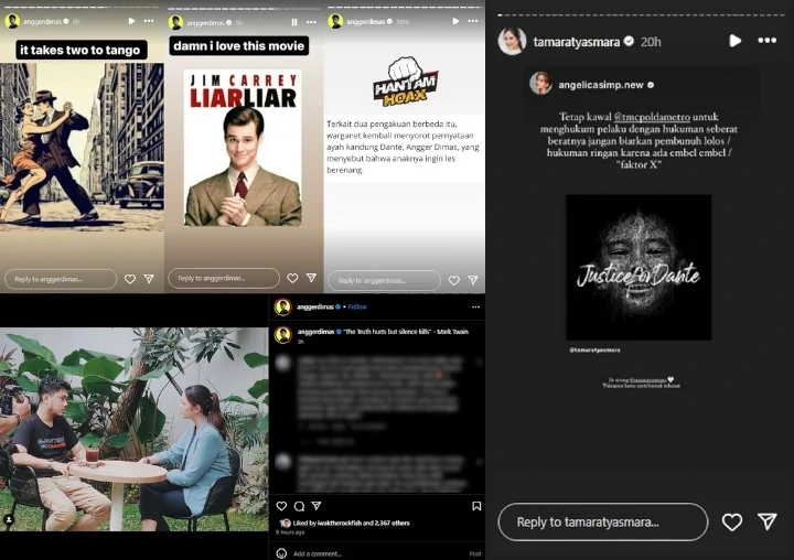Angger Dimas Singgung Kebohongan, Rumor Celine Evangelista Chat Mesra ...