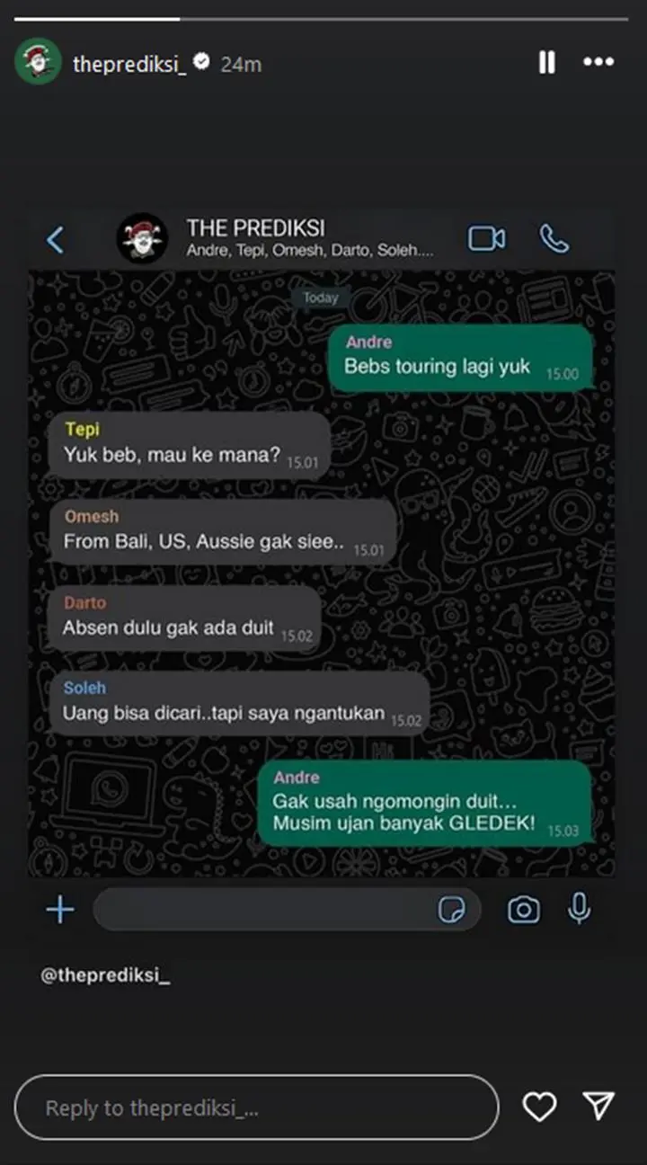 Chat Grup WhatsApp The Prediksi Bocor, Rekan Kuliti Dugaan Perilaku ...