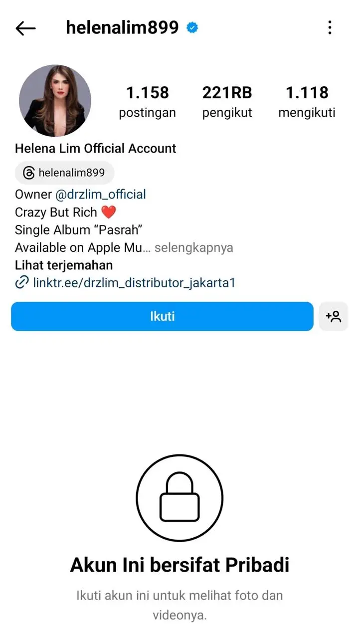 Instagram Crazy Rich PIK Helena Lim Diduga Lenyap usai Harta 33 Miliar Disita Kejagung RI