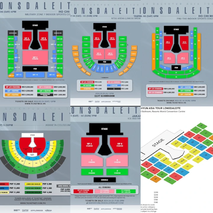 Seat Plan Konser 'Lonsdaleite' Baekhyun EXO di Jakarta Dinilai Paling Buruk