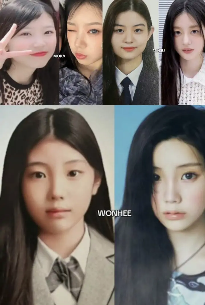 Visual Member I'LL-IT Dibandingkan dengan Foto Kelulusan sebelum Debut