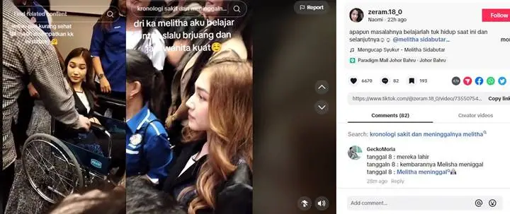 Melitha Sidabutar Meninggal Dunia, Video Terakhir Pakai Kursi Roda Buat Nyesek - Topik Pagi