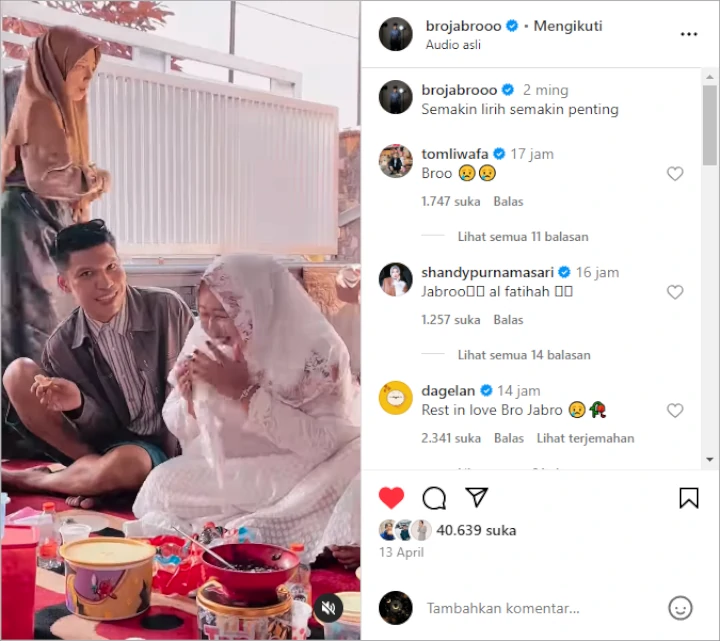 Bro Jabro Meninggal, Pemicu Rumor Video Tak Senonoh Lolly Minta Maaf ...
