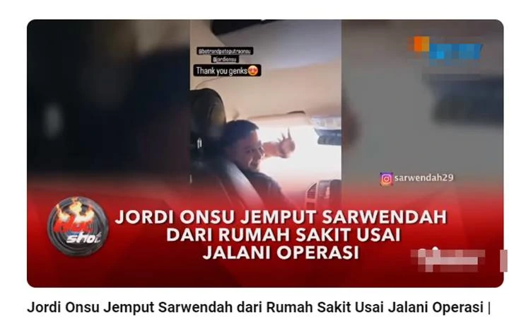 Jordi Onsu Klarifikasi Gosip Tunggu Sarwendah Turun Ranjang saat Keberadaan Ruben Onsu Dipertanyakan