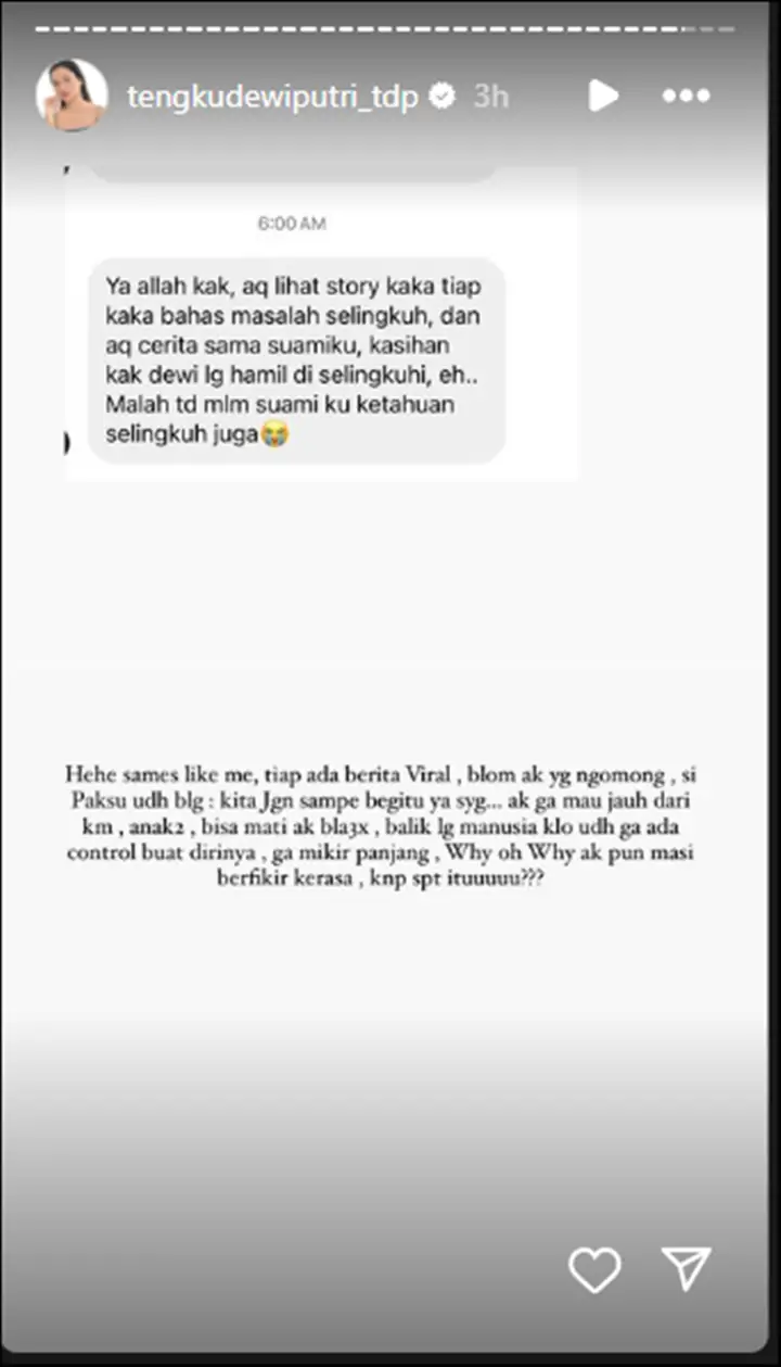 Tengku Dewi Spill Kebohongan Andrew Andika usai Nasib Pernikahan Diramal Penuh Petaka