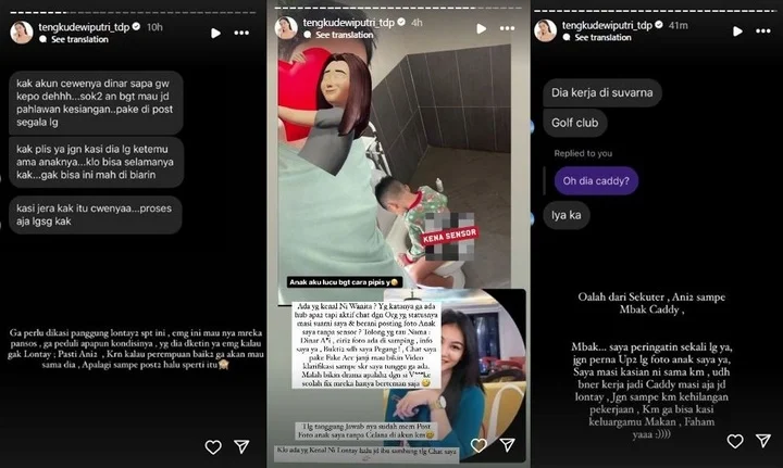 Andrew Andika Diduga Manfaatkan Anak Tengku Dewi Putri Demi Wanita Lain