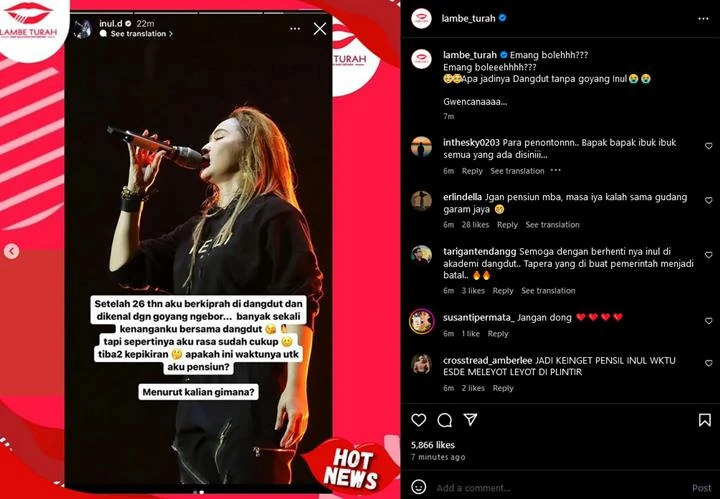 Inul Daratista Auto Diserbu usai Mendadak Umumkan Rencana Pensiun