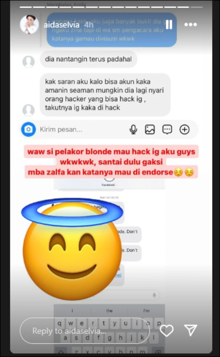 Geger Selebgram Cantik Aida Selvia Tuding Suami Ngamar Bareng Pelakor ...