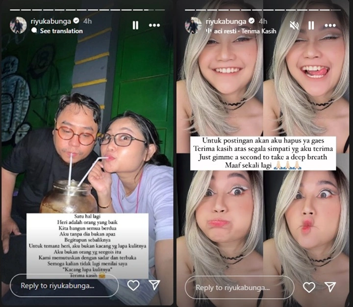 Riyuka Bunga Nyesek Umumkan Pisah usai Sebar Chat WA Suami Selingkuh ...