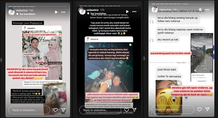 Selebgram Aida Selvia Bongkar Firasat Ngeri soal Pelet Suami usai Umbar Wajah Pelakor Blonde