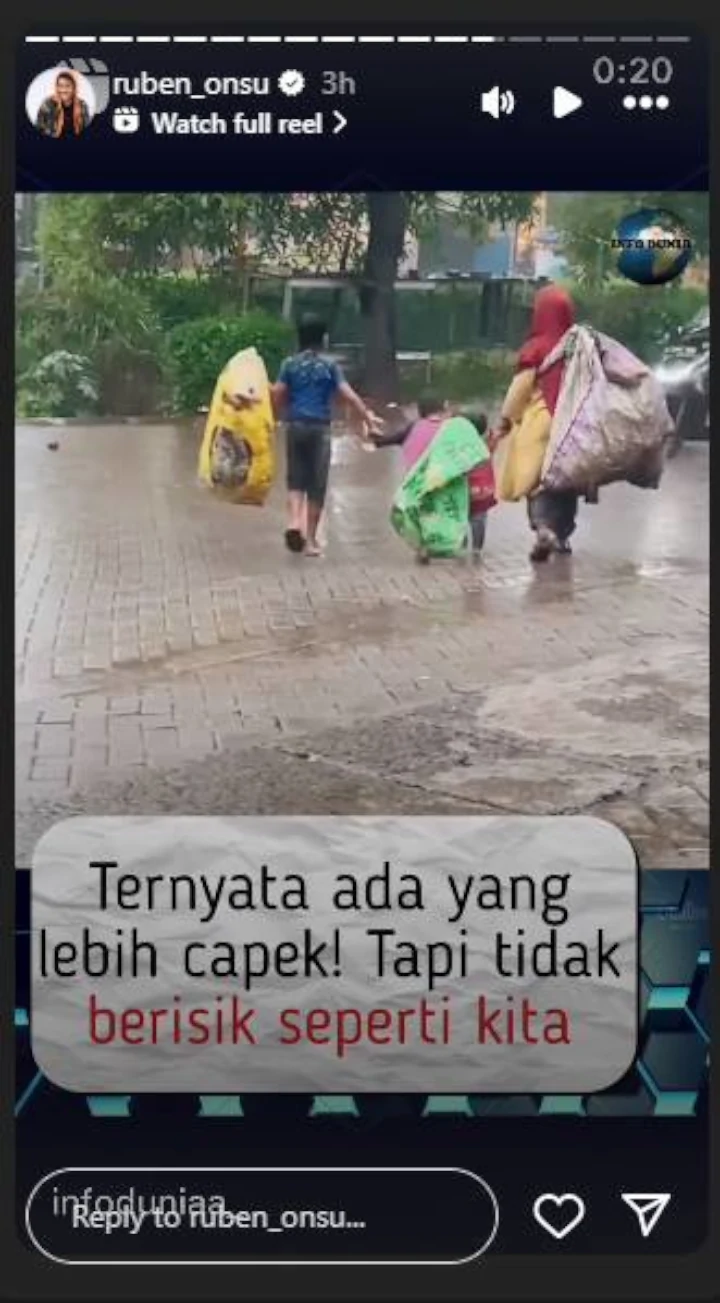 Ruben Onsu Mendadak Unggah Video Bikin Mewek kala Kubu Sarwendah Tanggapi Gugatan Cerai