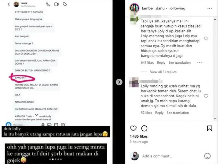 Isi DM Lolly Seret Azizah Salsha Bikin Asisten Nikita Mirzani Spill Fakta Mengejutkan