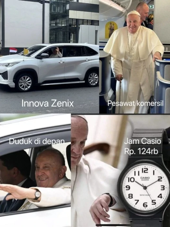 Harga Jam Tangan Paus Fransiskus 100 Ribuan bak Kontras dengan Gaya ...