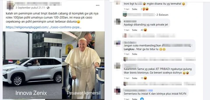 Harga Jam Tangan Paus Fransiskus 100 Ribuan bak Kontras dengan Gaya ...