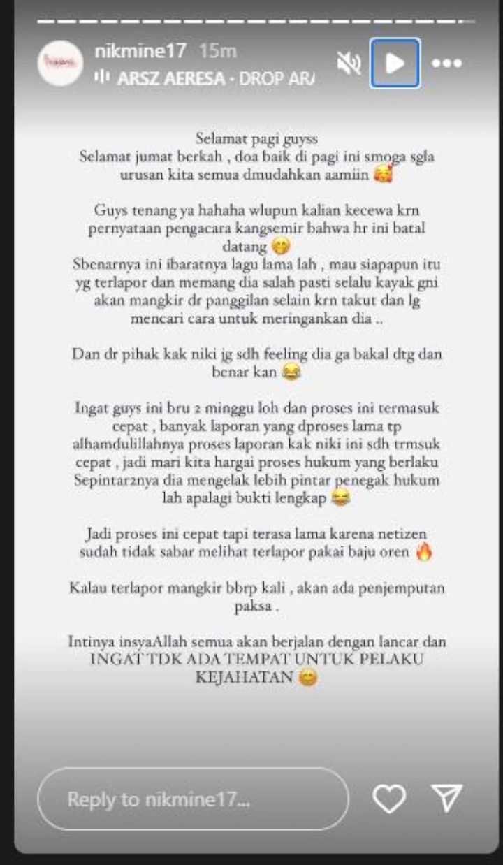 Firasat Nikita Mirzani bak Terbukti kala Vadel Badjideh Mendadak Sakit Sehari Sebelum Diperiksa