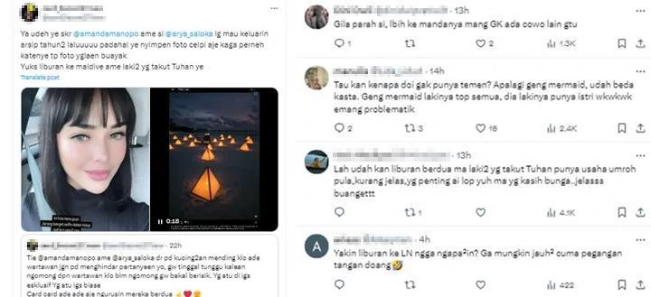 Respons Arya Saloka dan Amanda Manopo Tak Terduga usai Dikuliti Isu Liburan Bareng ke Maldives