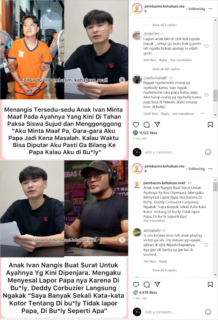 Adab Deddy Corbuzier Komentari Video Anak Ivan Sugianto, Kim So Eun ...