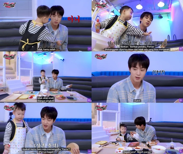 Jin BTS dan Baby Taeha Malah Ribut saat Lakukan 'Kencan Buta'