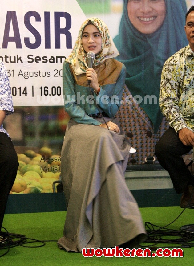 Gambar Foto Alyssa Soebandono dalam Launching Kerjasama Infaq via Kasir ...