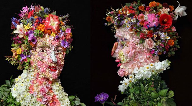 Karya Seni Potret dari Buah dan Sayur Mayur