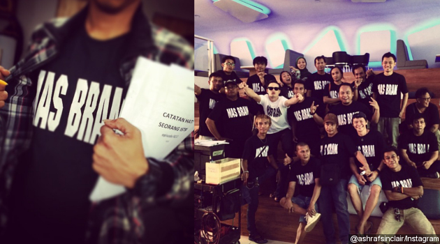 Serunya Ashraf Sinclair Kompak Pakai Kaos Mas Bram Bareng Kru 'CHSI'