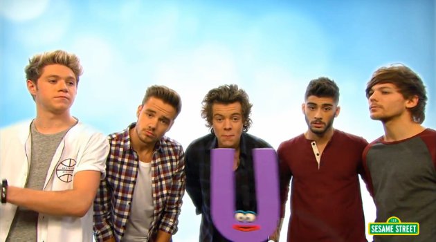 One Direction Nongol di Trailer 'Sesame Street'