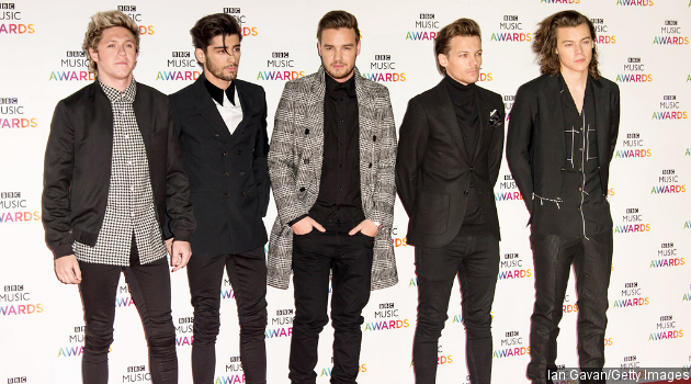Masuk Brit Awards 2015, One Direction Jadi Trending Dunia