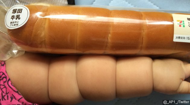 Sedang Trend, Orang Jepang Foto dan Bandingkan Lengan Bayi dengan Roti