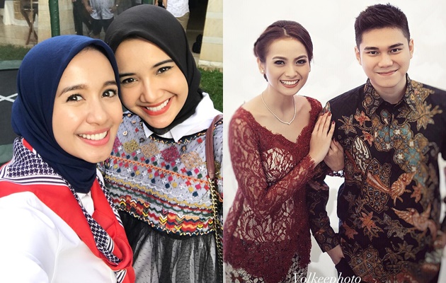 Zaskia Sungkar Ceria Foto Bareng Acha Septriasa Usai Resepsi, Netter ...