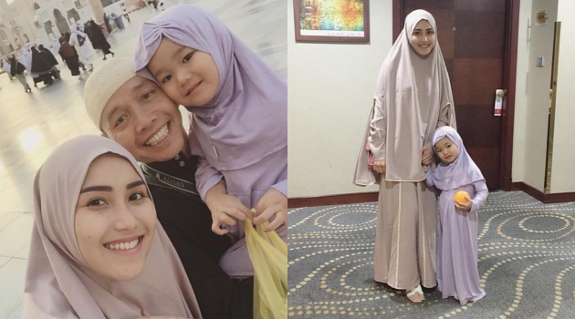 Ayu Ting Ting Selfie Cantik Berhijab Bareng Bilqis Saat Umroh, Dipuji Lebih Terhormat
