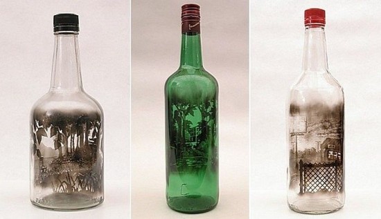 Lukisan dari Asap Lilin dalam Botol