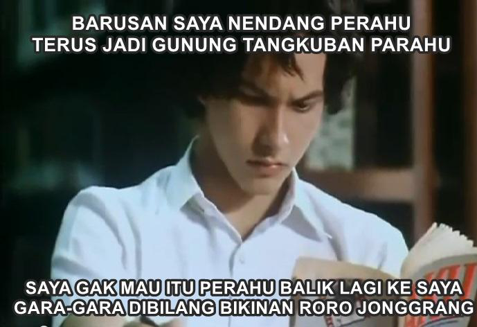 Meme Roro Jonggrang Bikin Tangkuban Perahu Jadi Lelucon di Internet