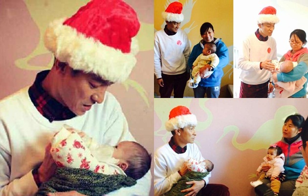 Jadi Santa, Andy Lau Kunjungi Pasien Anak-Anak di Tiongkok