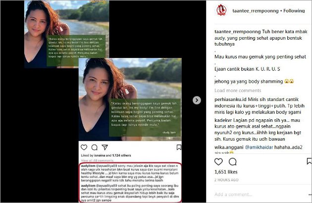 Tanggapan Audy Item Menohok Usai Dicibir Putus Asa Karena Gagal Kurus