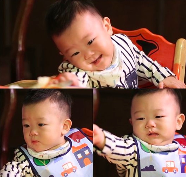 Imutnya Baby Daebak Makan Roti Pertama Kali di 'Superman is Back'