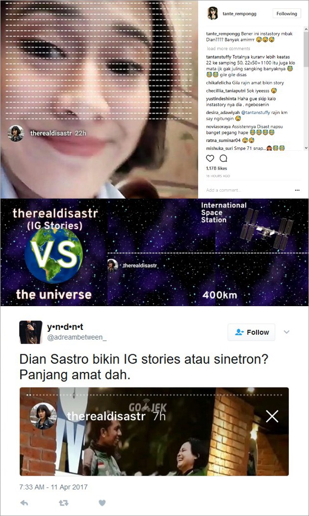 Dian Sastro Sering Update Puluhan Video IG Story, Netizen Bikin Meme ...