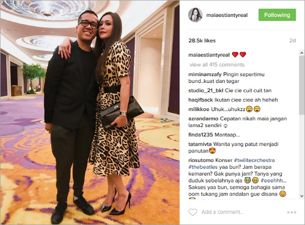 Diisukan Pacaran, Maia Estianty Rangkul Mesra Komposer Andi Rianto