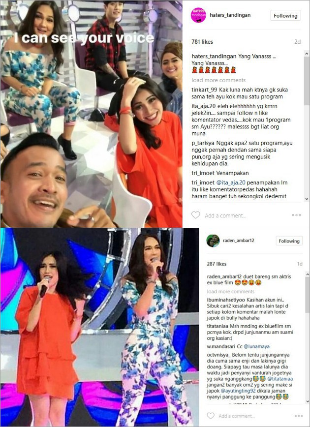 'Sindir' Ayu Ting Ting Usai Satu Acara, Luna Diejek Munafik dan Eks Artis Bokep