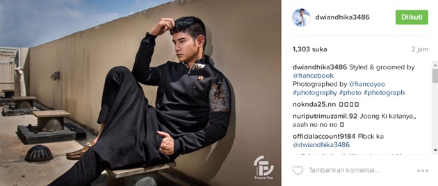 Tampil Ganteng, Dwi Andhika Dipuji Ala Song Joong Ki?