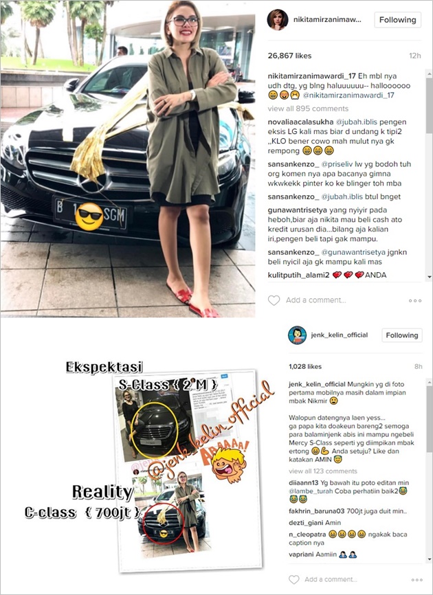 Bukan Rp 2 Miliar, Nikita Mirzani Ternyata Cuma Beli Mobil Senilai Rp ...