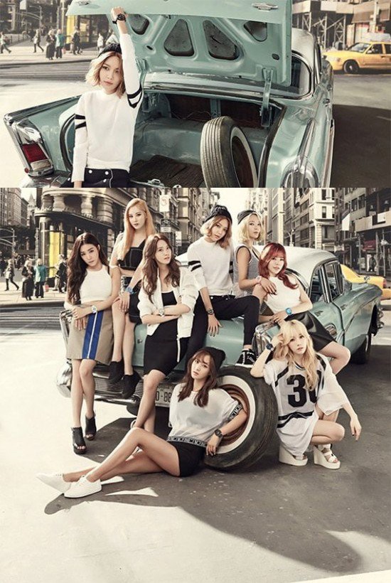 Iklankan Jam Tangan, SNSD Pose Keren di Jalanan New York