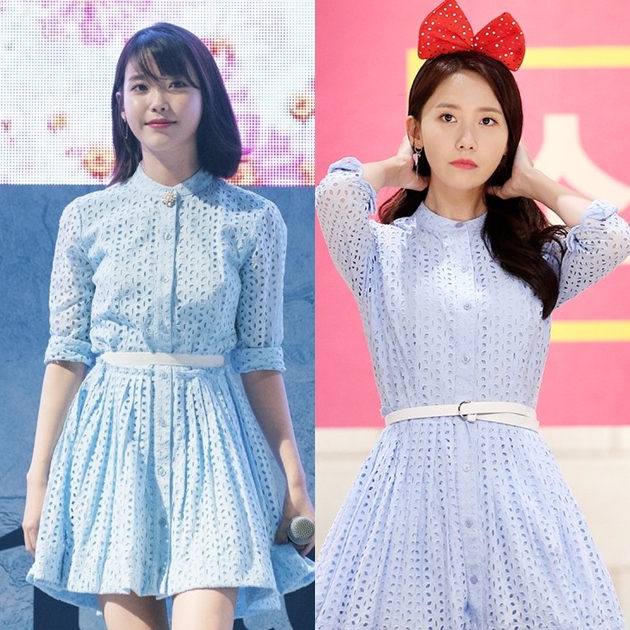 Yoona dan IU Kenakan Dress Kembar, Siapa Lebih Cocok?