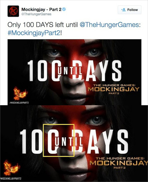 Bagian Intim Wanita Muncul di Tulisan Poster Promo Film 'Mockingjay ...