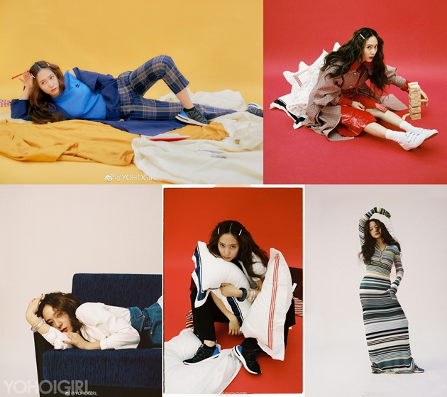 Jadi Model Majalah, Krystal Tetap Cantik dengan Rambut Keriting