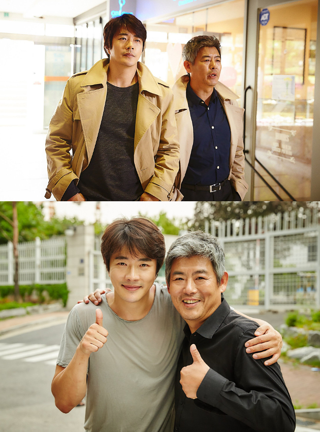 Kwon Sang Woo Rukun dengan Lawan Main di Foto-Foto 'The Detective'