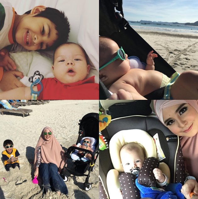 Makin Imut, Putra Risty Tagor dan Stuart Collin Bikin Netter Gemas