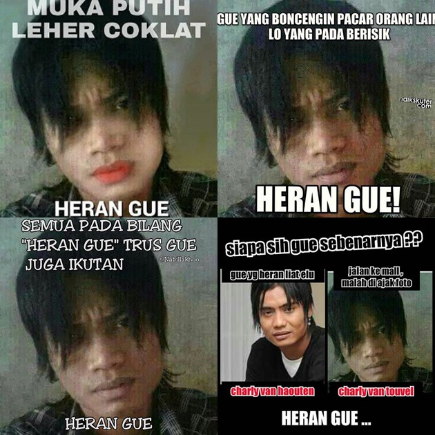 Mirip Charly Van Houten, Netter Ramai Jadikan Pria Ini Meme 'Heran Gue'