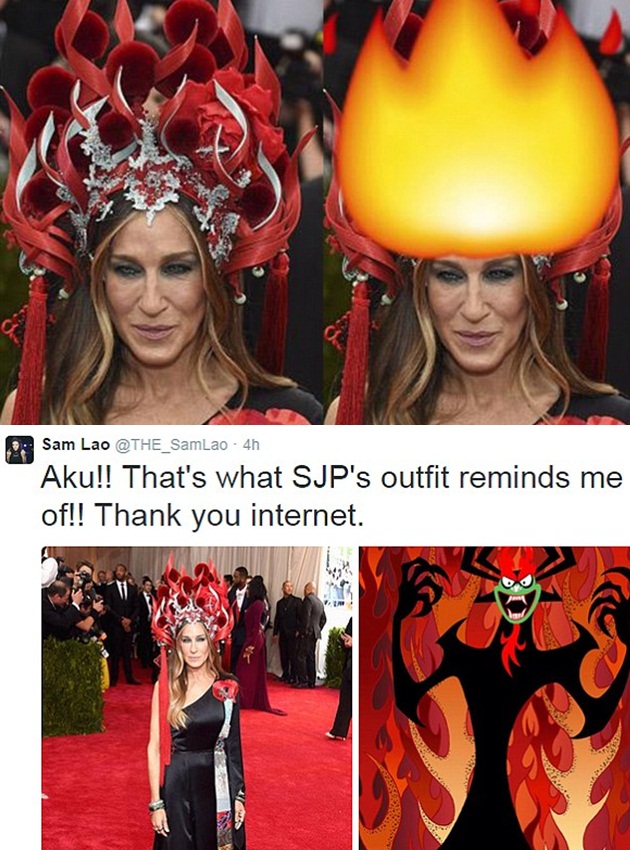 Hadir di Met Gala 2015, Sarah Jessica Parker Jadi Meme 'Ratu Negara Api'